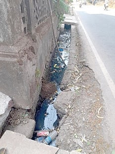 Sewage water released in open drains at Duler