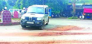Sewerage, underground cabling works leave Curchorem roads in bad shape