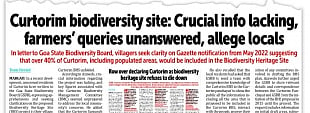 Curtorim Biodiversity Heritage Site declaration put on hold, villagers ...