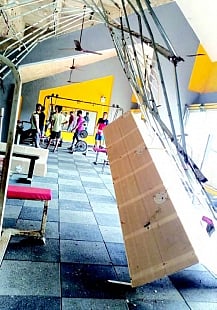 False ceiling collapses at Sports Authority gym in Vasco, no injuries ...