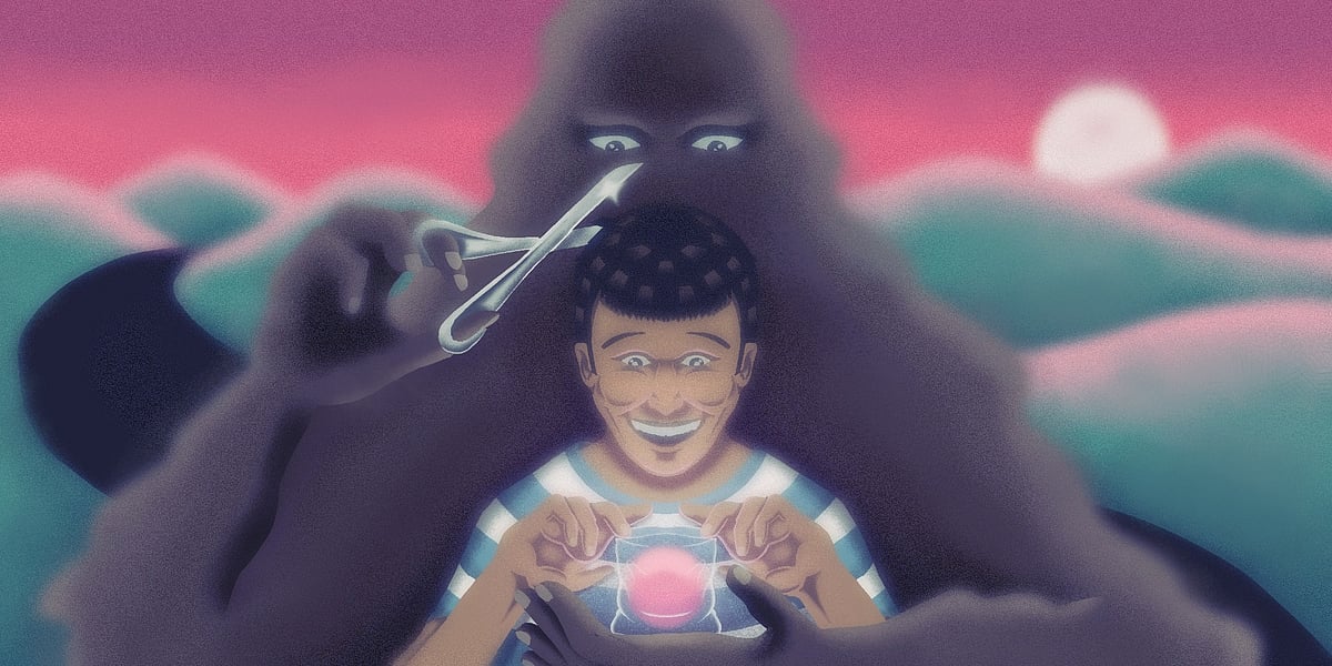 The cotton candy man