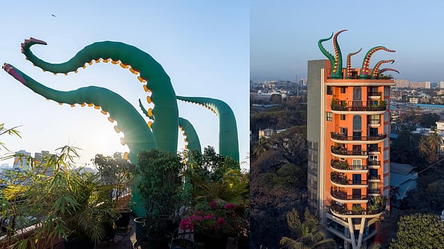 Filthy Luker's Giant Tentacles Installation Art In Mumbai