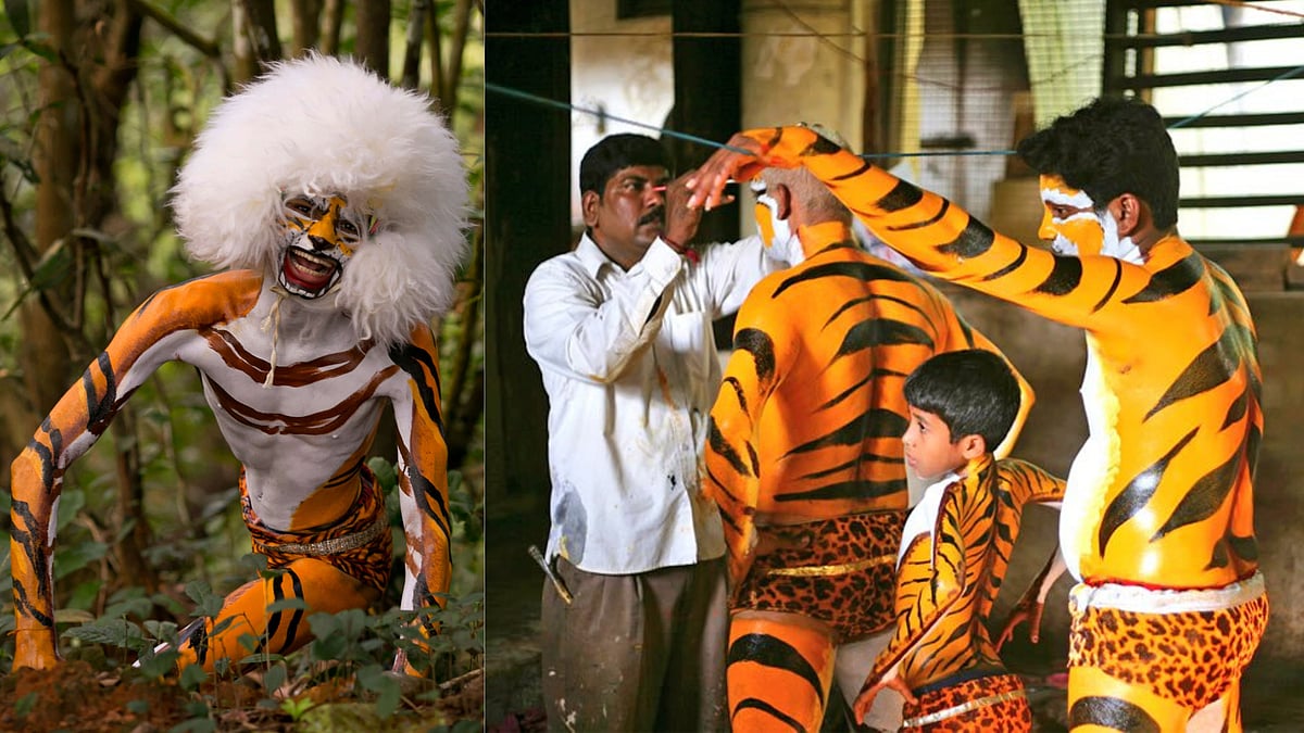 The Udupi Ritual Of Huli Vesha Is A Surreal Amalgamation Of Folk Dance & Street Theatre