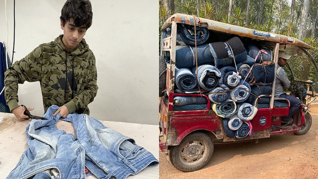 How A 16-Year-Old Is Transforming Old Jeans Into Sleeping Bags For The ...