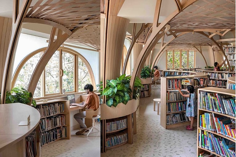 studioHINGE's Forest of Knowledge Is A Library Escape In The Heart of ...