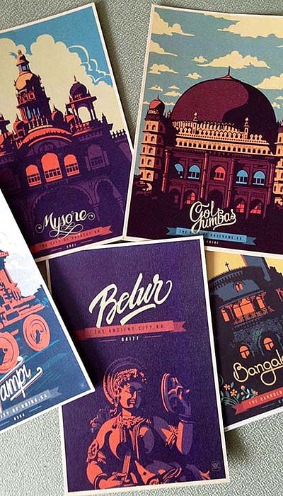 Indian Travel Postcards & Posters: Karnataka Edition | Homegrown India