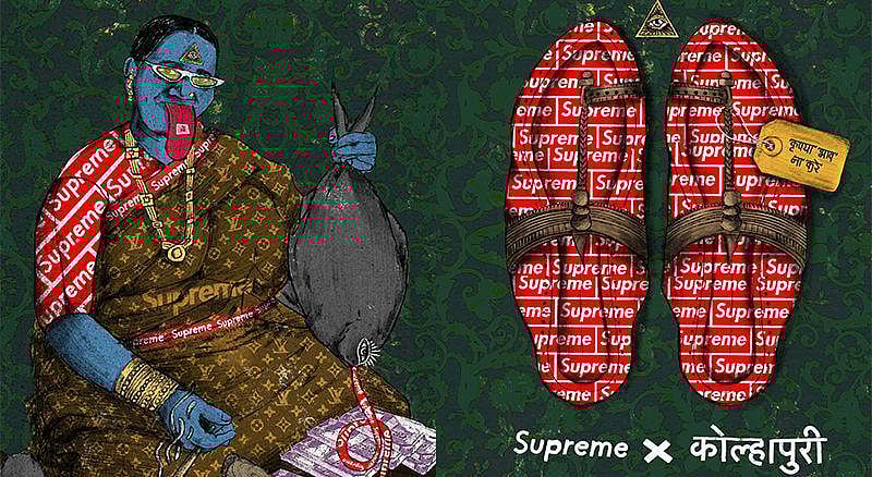Rohan More satire art on hype, branding, consumerism - Kolhapuri ...