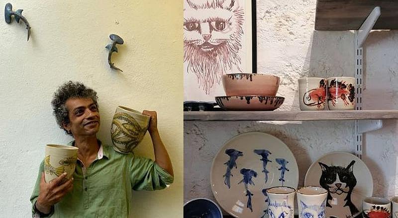 Thomas The Potter In Fontainhas Goa Has Earthy & Unique Pottery Pieces