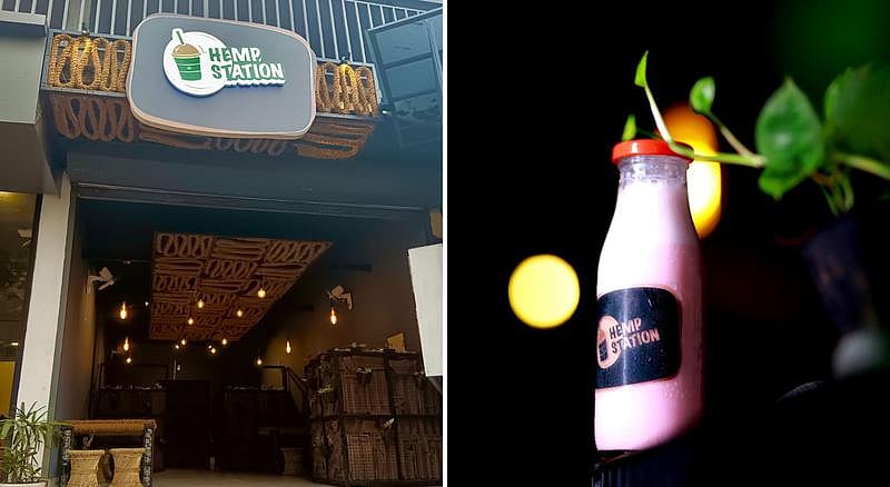 A hemp based cafe in Calicut, serving delicious hemp seed milkshakes