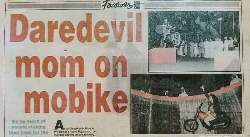 India’s First Female Daredevil Motorcyclist Rode Into The Well Of Death