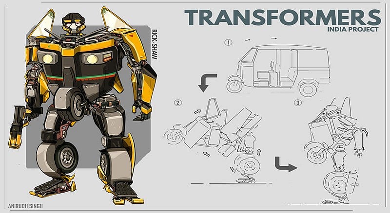 These Indian Transformers Illustrations Are Making Traffic Bearable Today