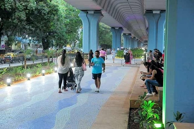 Matunga's Residents Transform Under-Flyover Space Into A Beautiful Walkway