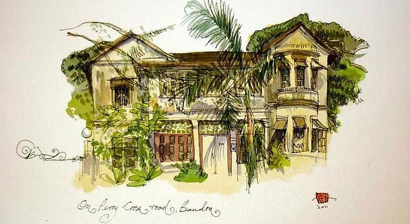Sketches That Capture The Charm Of Old Bandra Homes