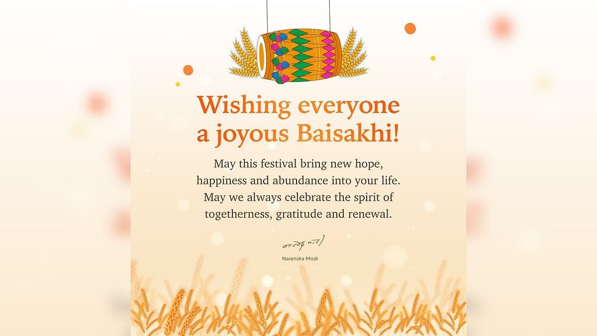 PM Modi leads Baisakhi, Bihu, Vishu, Puthandu greetings