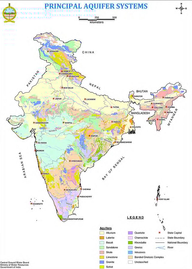 Aquifer systems of India - Atlas compiled by the Central Ground Water ...