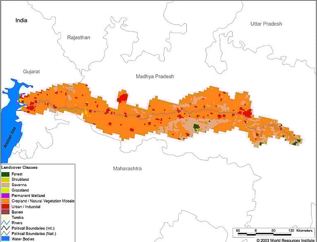 Narmada River Map Cultural Geographies Of River Narmada At Mandla
