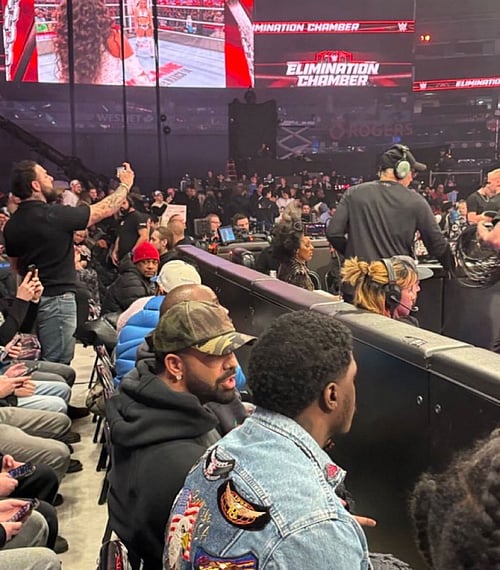Travis Scott, Drake and The Rock steal the show at WWE elimination chamber