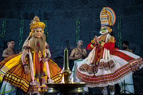 The story of Ekalavya told through Kathakali