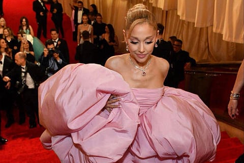 Ariana Grande Shines in Bubblegum Pink Gown at Oscars 2024 Red Carpet