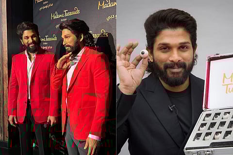 Allu Arjun unveils his wax statue at Madame Tussauds Dubai, strikes ...