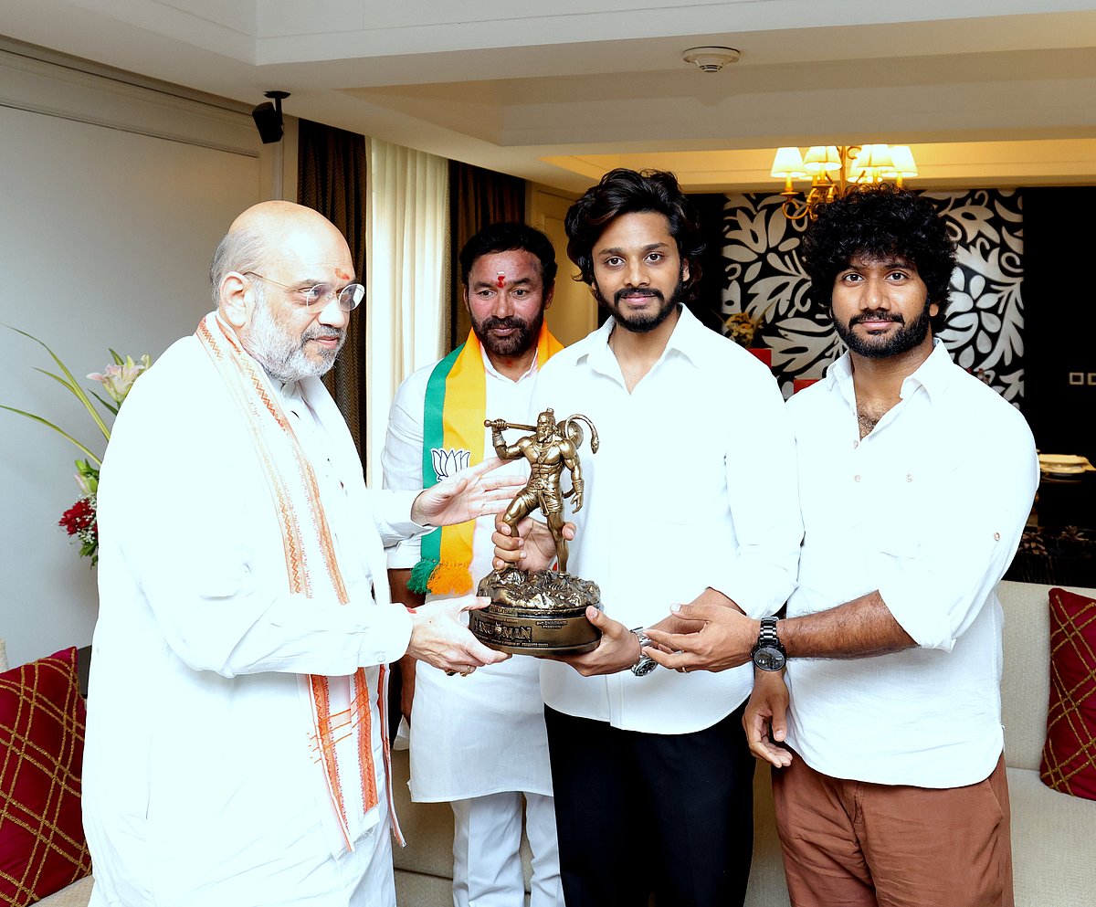 Amit Shah Praises 'HanuMan' Film Team: Meeting with Teja Sajja and ...