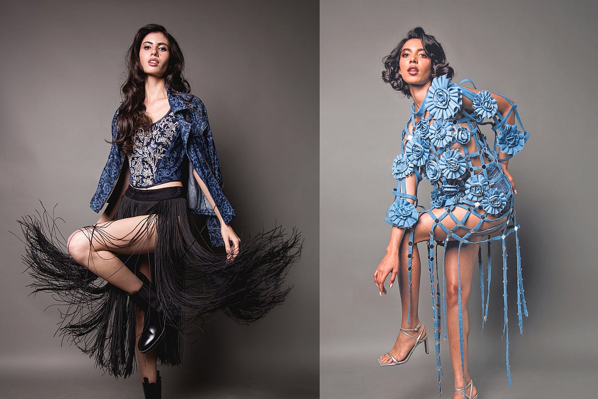 Suneet Varma and Lee's Avant-Garde Denim Couture Collection with Sara ...