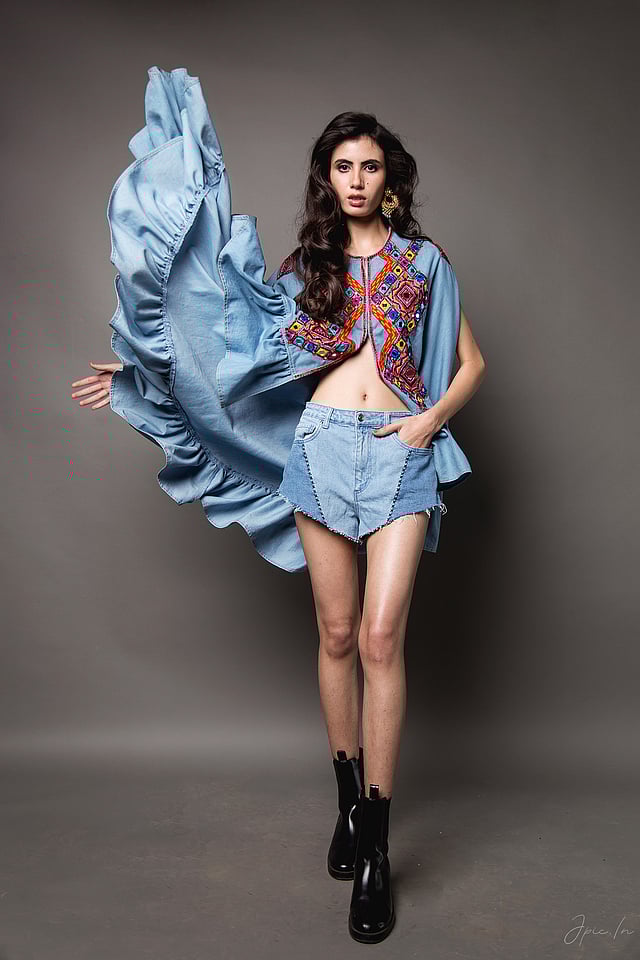 Suneet Varma and Lee's Avant-Garde Denim Couture Collection with Sara ...
