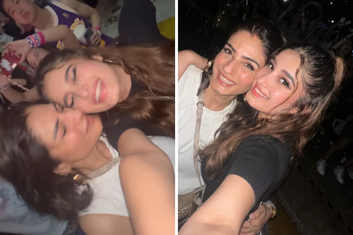 Raveena Tandon turns ‘swiftie’ for daughter Rasha Thadani; duo attends ...