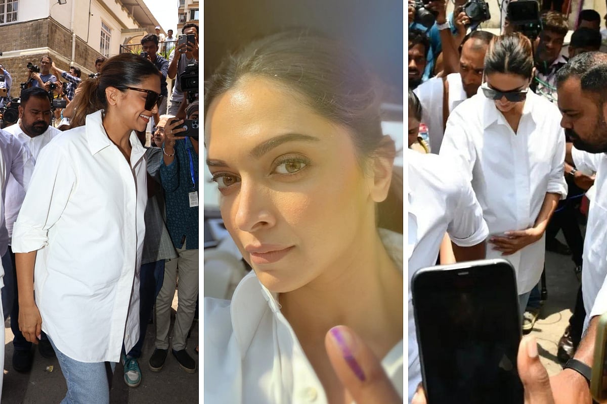 Deepika Padukone flaunts baby bump as she arrives to vote with hubby ...
