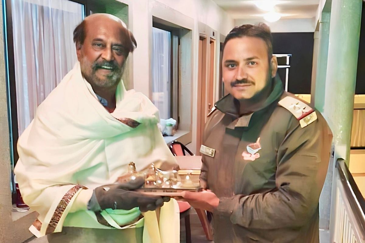Rajinikanth honoured by Uttarakhand Police during spiritual visit to ...