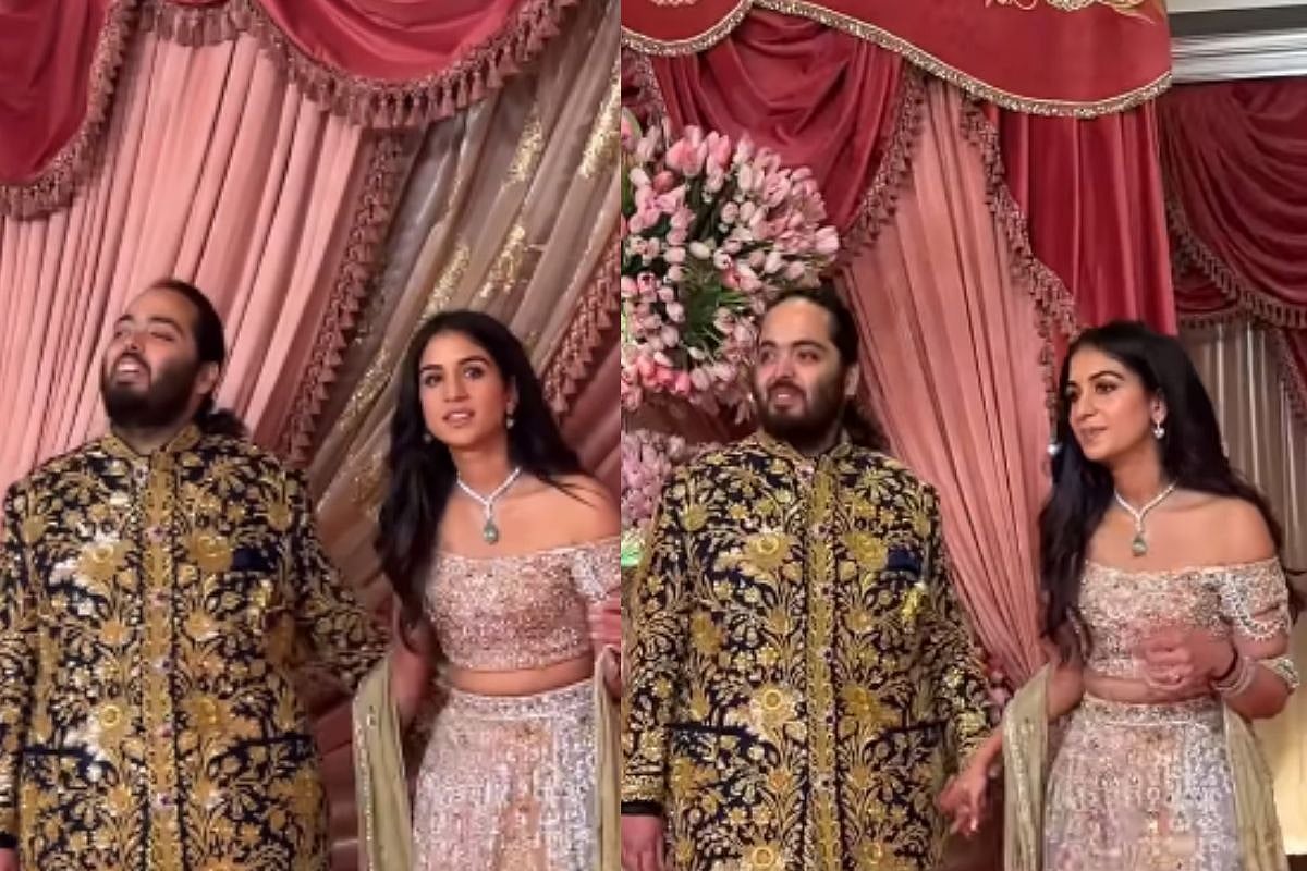 Anant Ambani and Radhika Merchant dazzle in Abu Jani Sandeep Khosla ...