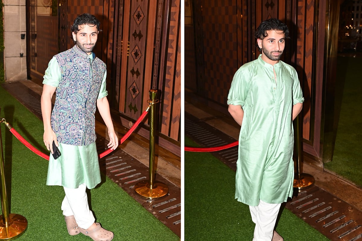 Orry Steals the Spotlight at Ambani Wedding in Mrunalini Rao Ensembles