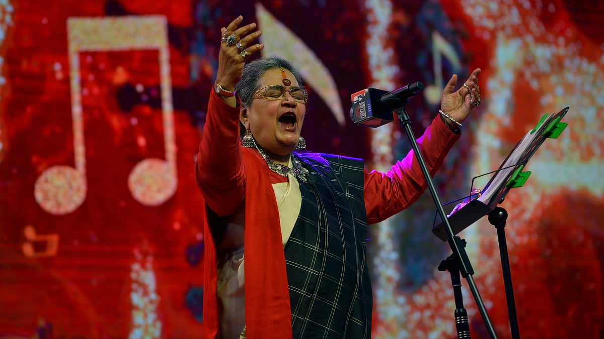 The queen of Indian pop, Usha Uthup takes to the stage in Bengaluru ...