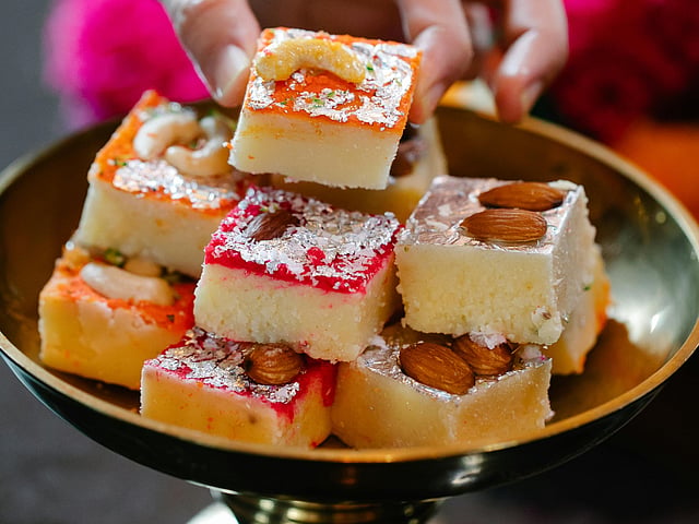 Traditional sweets made during Diwali
