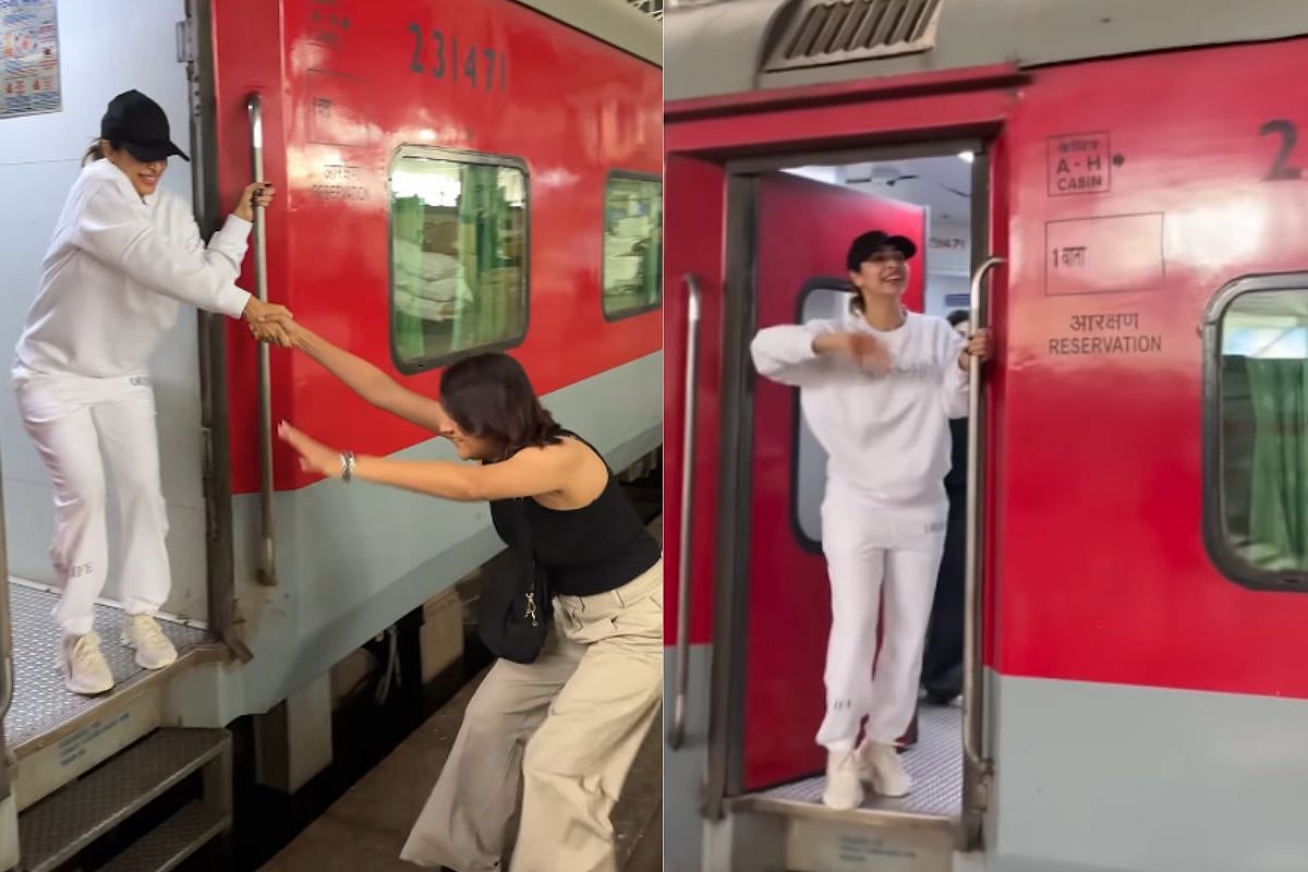 Malaika Arora channels her inner Shah Rukh Khan, recreates iconic ‘DDLJ ...
