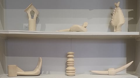 Artist Adip Dutta’s work at the ongoing Bengal Biennale displays the ...