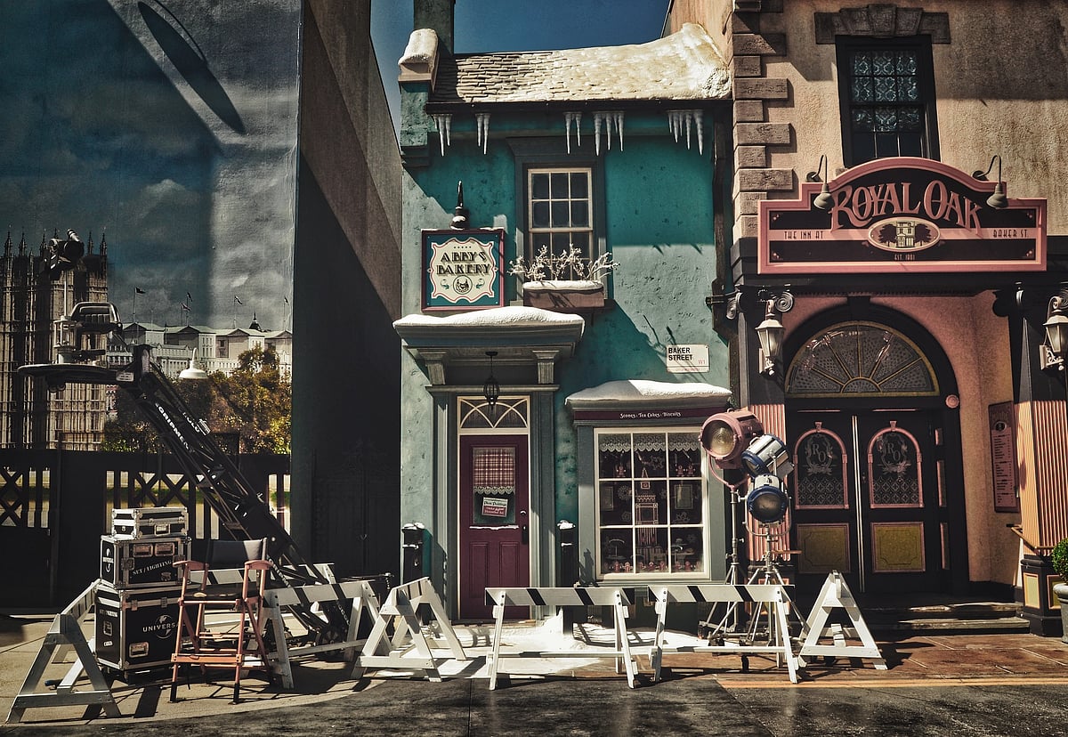 Urban Street Movie Set Facades