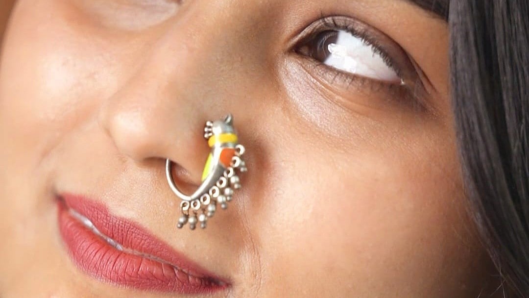 Binni’s Ugadi jewellery set, crafted from brass, mirrors the festival’s ...