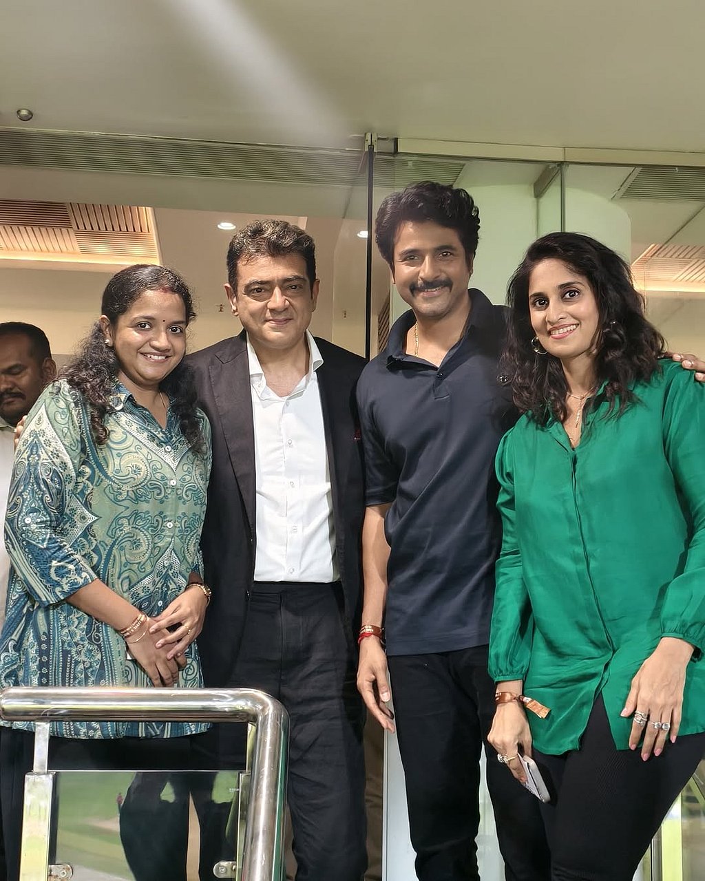 Ajith Kumar attends CSK vs SRH match in Chennai with family