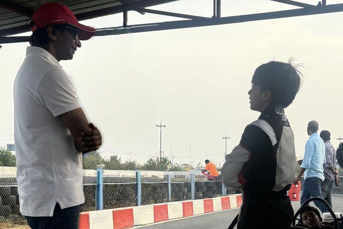 Racing legend Narain Karthikeyan shares expert tips with Ajith Kumar's son Aadvik