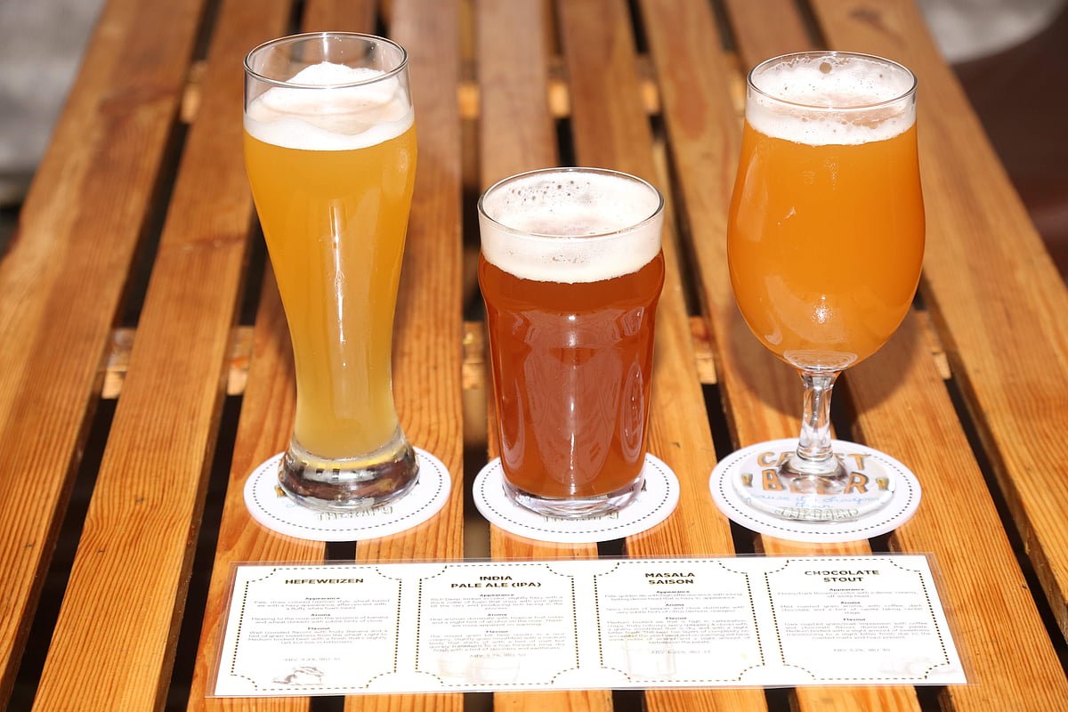 Unique craft beers at this restaurant in UB City