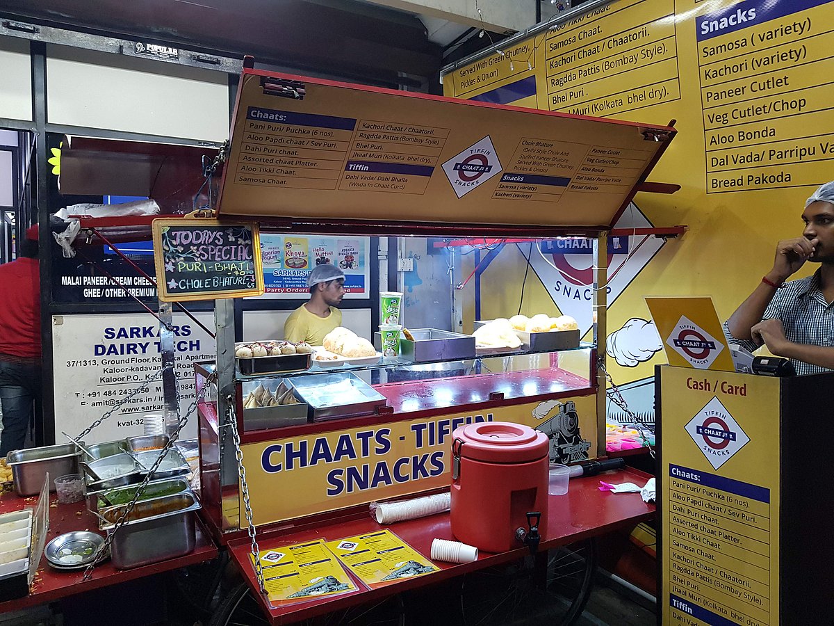 Bikash Babu's Chaat Junction serves geela (wet) variant of the snack ...