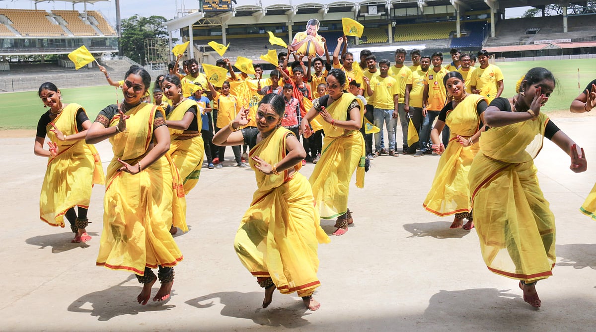 SEE PICTURES: CSK fans in yellow gather at Chepauk stadium to celebrate ...
