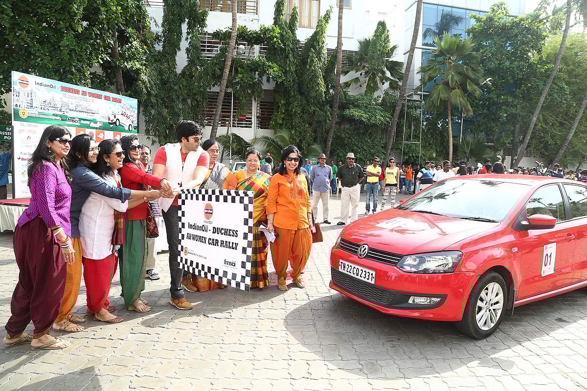 Participate in an all-women car rally at Savera Hotel