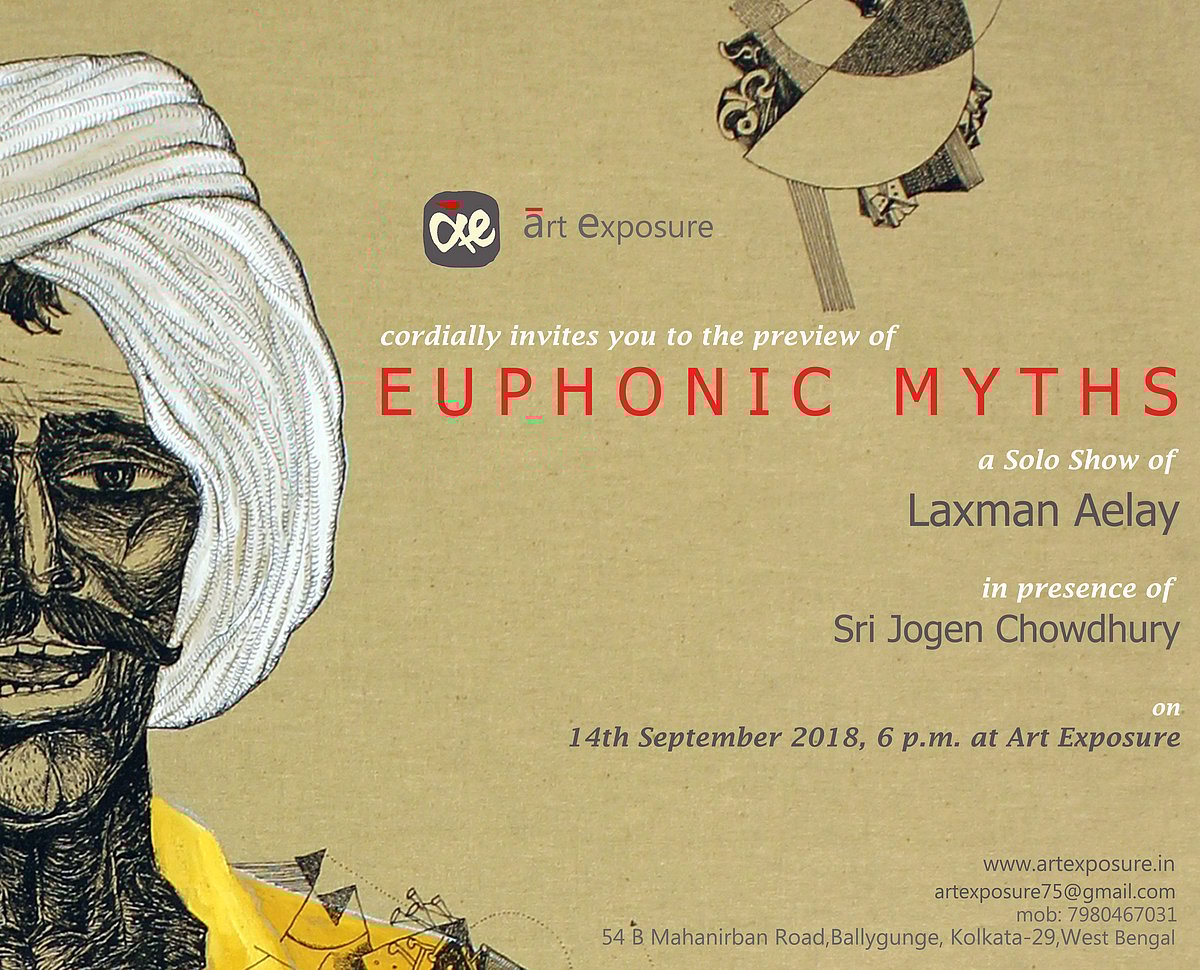Euphonic Myths, a solo exhibition of Laxman Aelay at Art Exposure, Kolkata