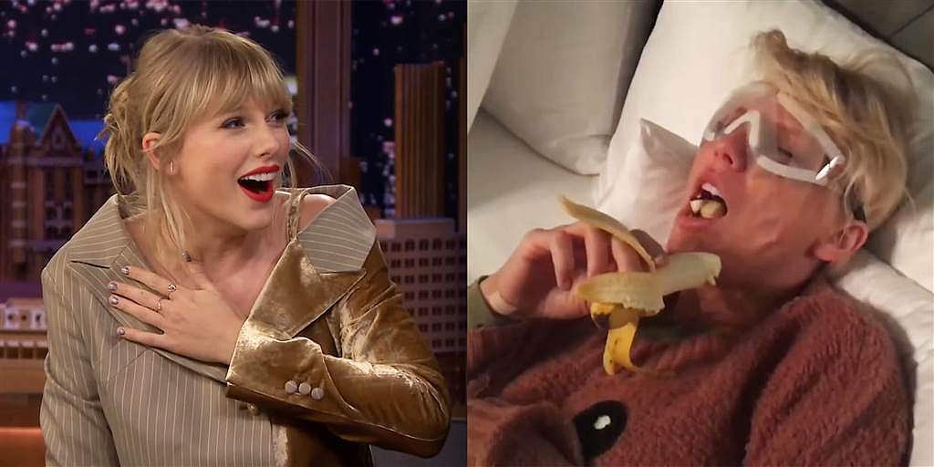 Taylor Swift crying over a ‘headless’ banana post a lasik surgery is ...