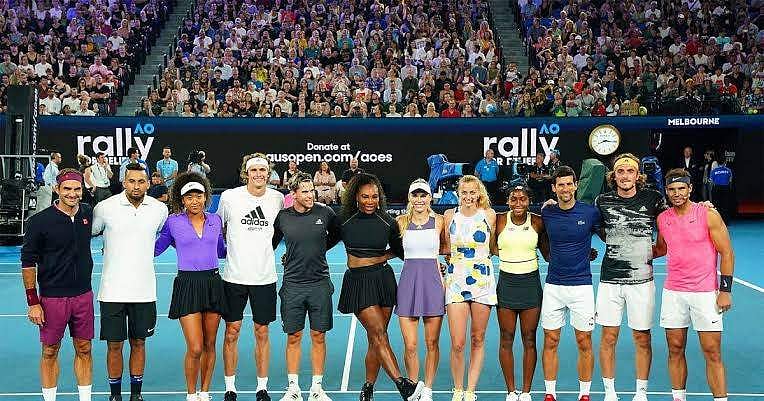 Ahead of the Australian Open, legends and stars do their bit to support ...