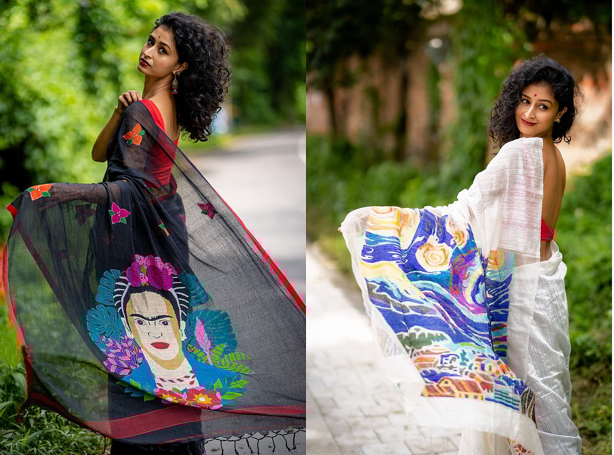 Relive your childhood with Ghuri's artsy saris