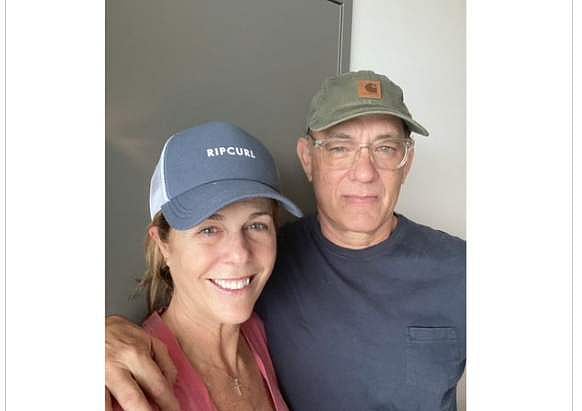 Tom Hanks posts health update and pic from COVID 19 isolation
