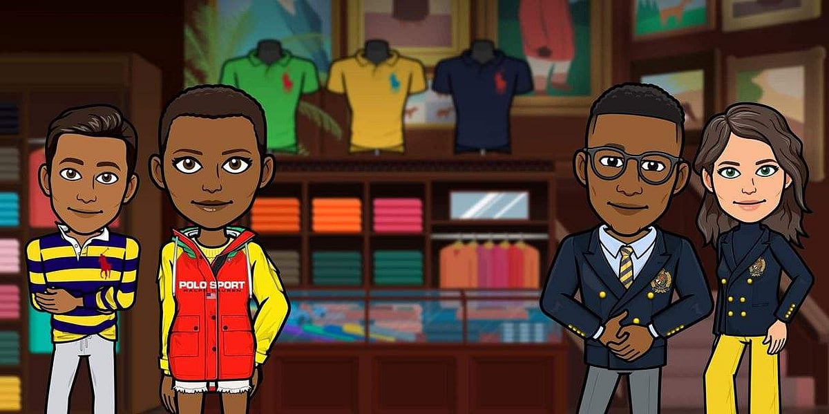 Ralph Lauren unveils a 12-piece Snapchat-ready bitmoji collection